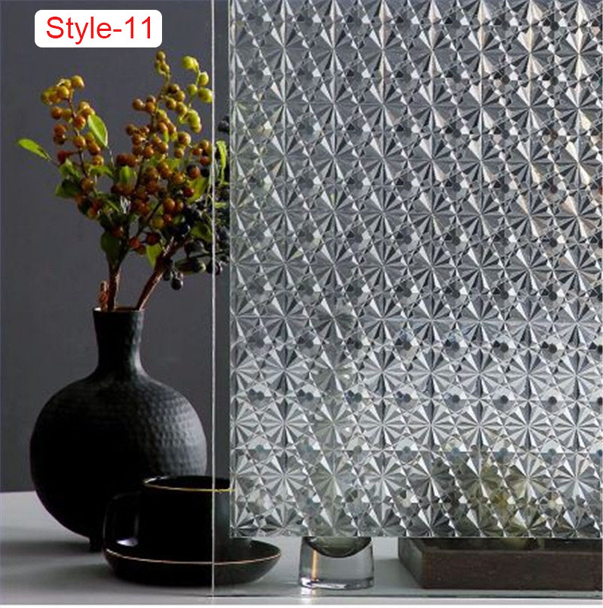 3D Premium Window Privacy Film, Static Cling Sticker,anti-uv, No Glue ...
