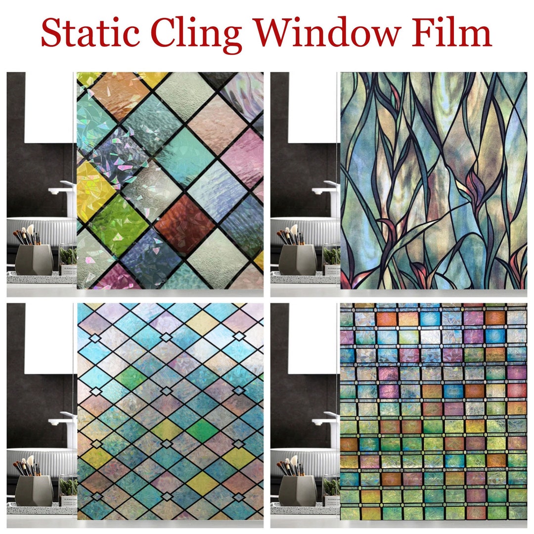 Window Film,frosted Film,self-adhesive Decorative Film,3d Privacy Film ...