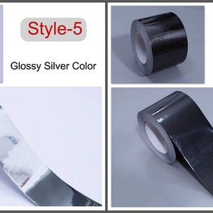 Peel and Stick PVC Self-adhesive Wallpaper Border Board Trim Moulding ...