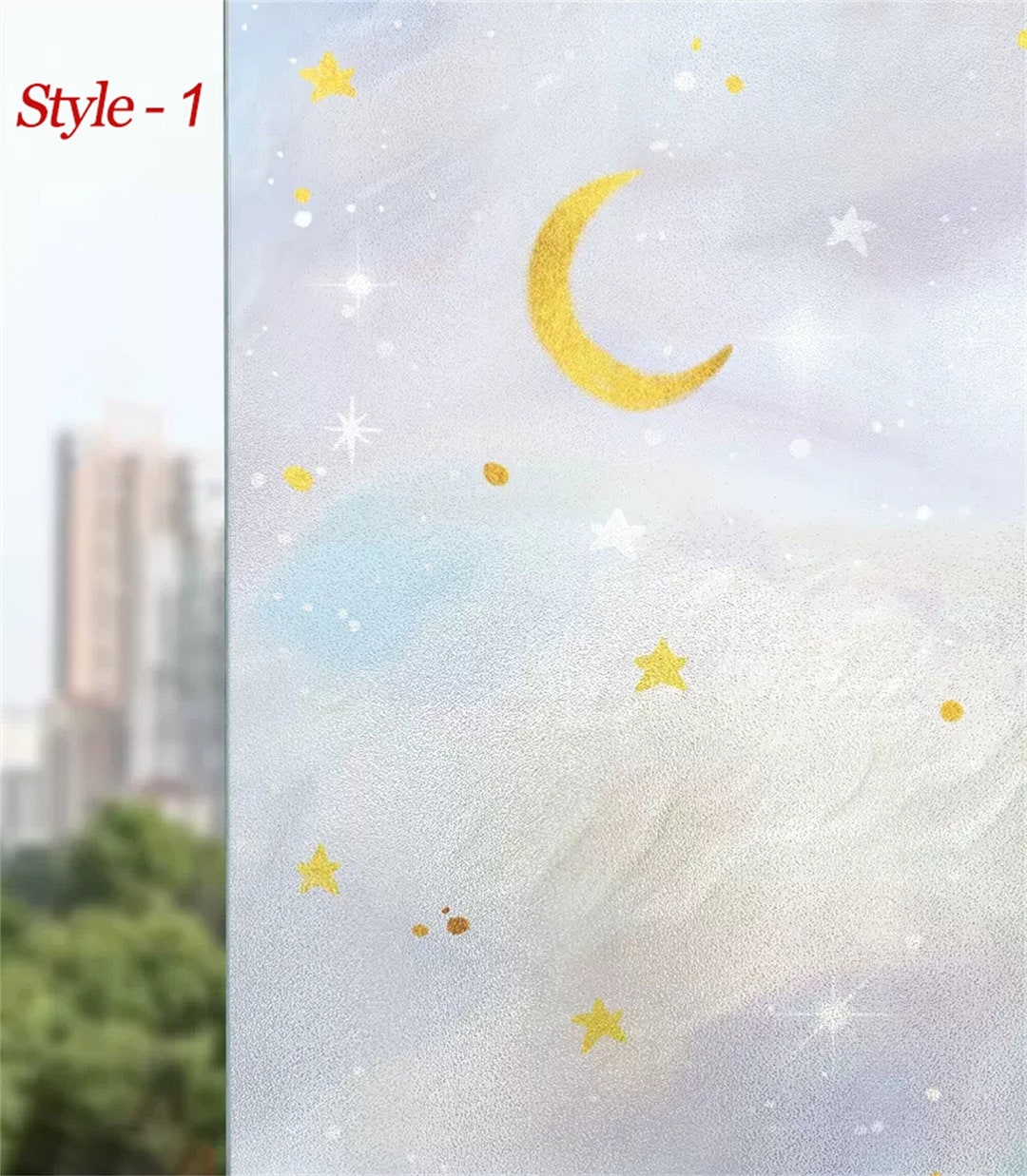 3D Premium Window Privacy Film, Static Cling Sticker,anti-uv, No Glue ...