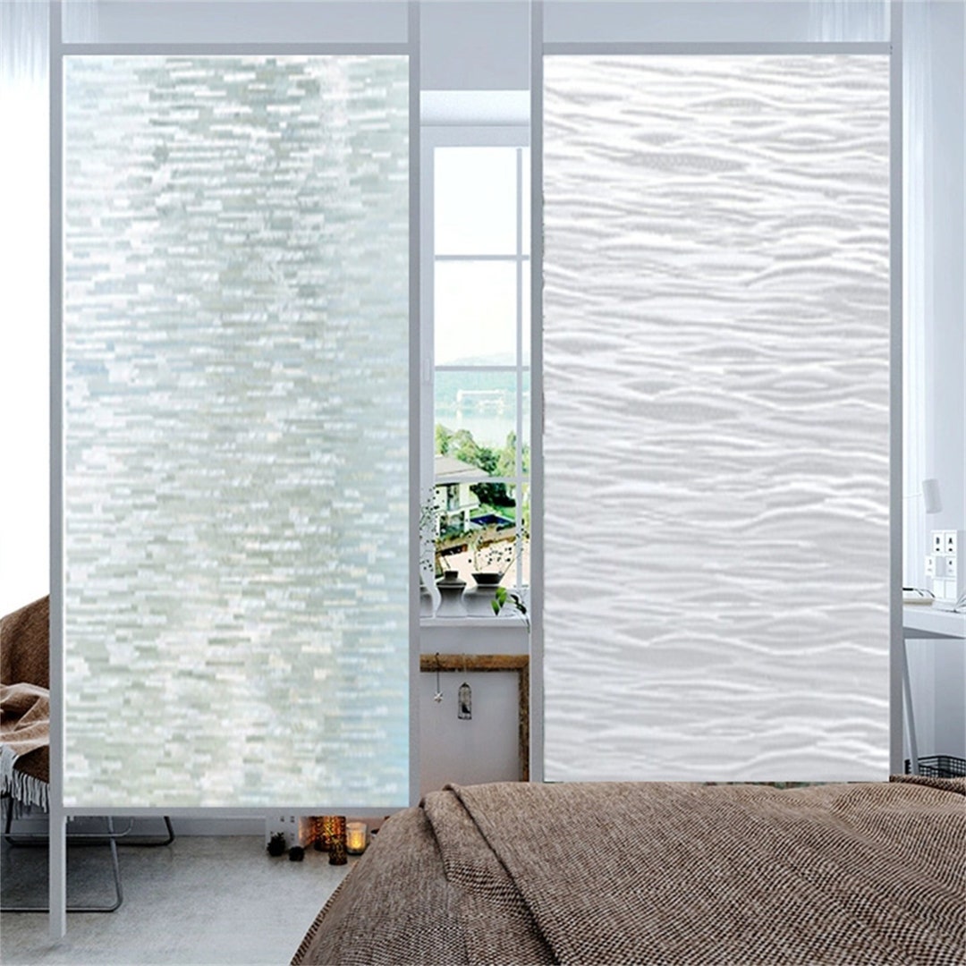 Window Film Frosted Static Cling Sticker Stained Glass Film Decorative ...