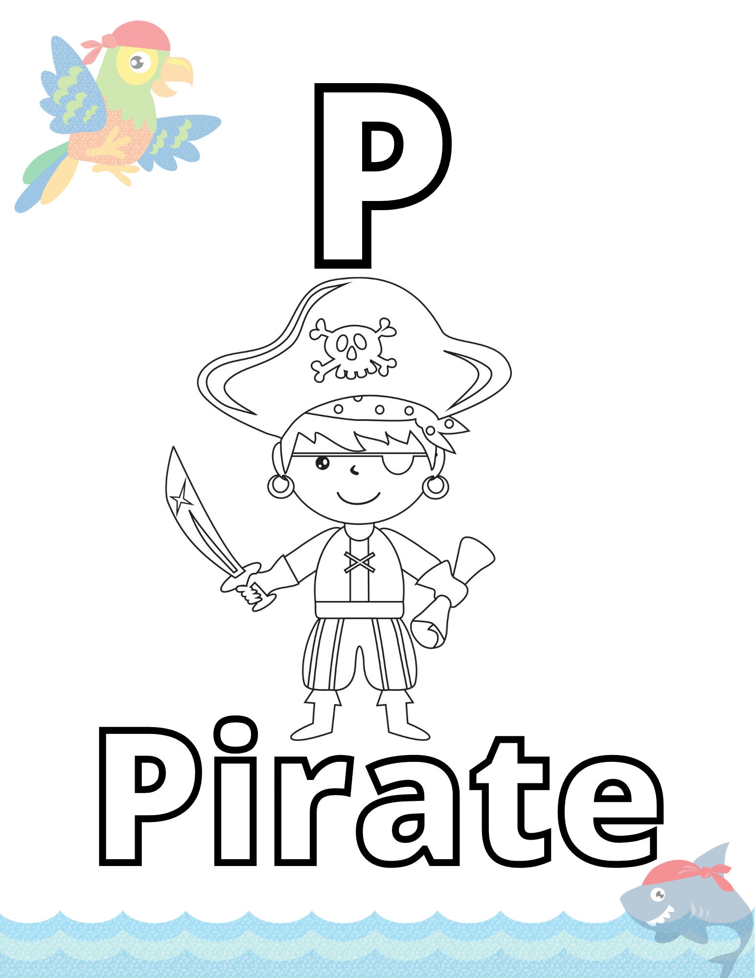Pirate Printable Activity Book - PDF Download: Word Search, Pirate Maze ...