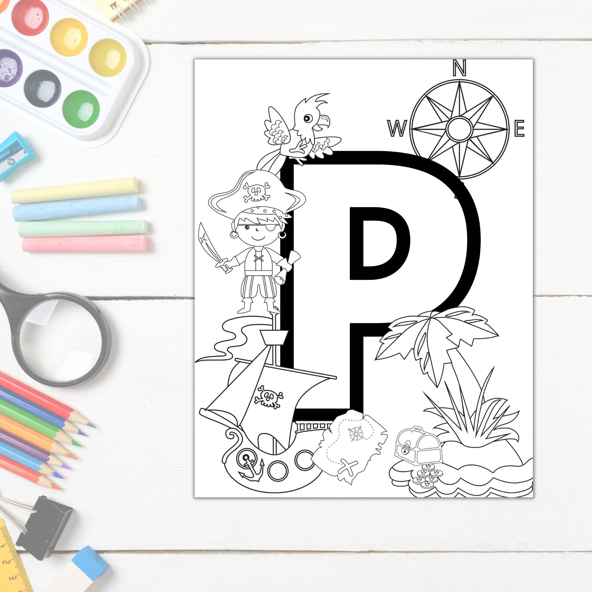 Pirate Printable Activity Book - PDF Download: Word Search, Pirate Maze ...