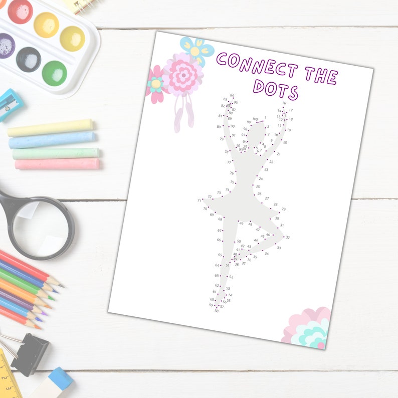 Ballerina Activity Book: Coloring, Maze, Word Search (PDF Download) - Etsy