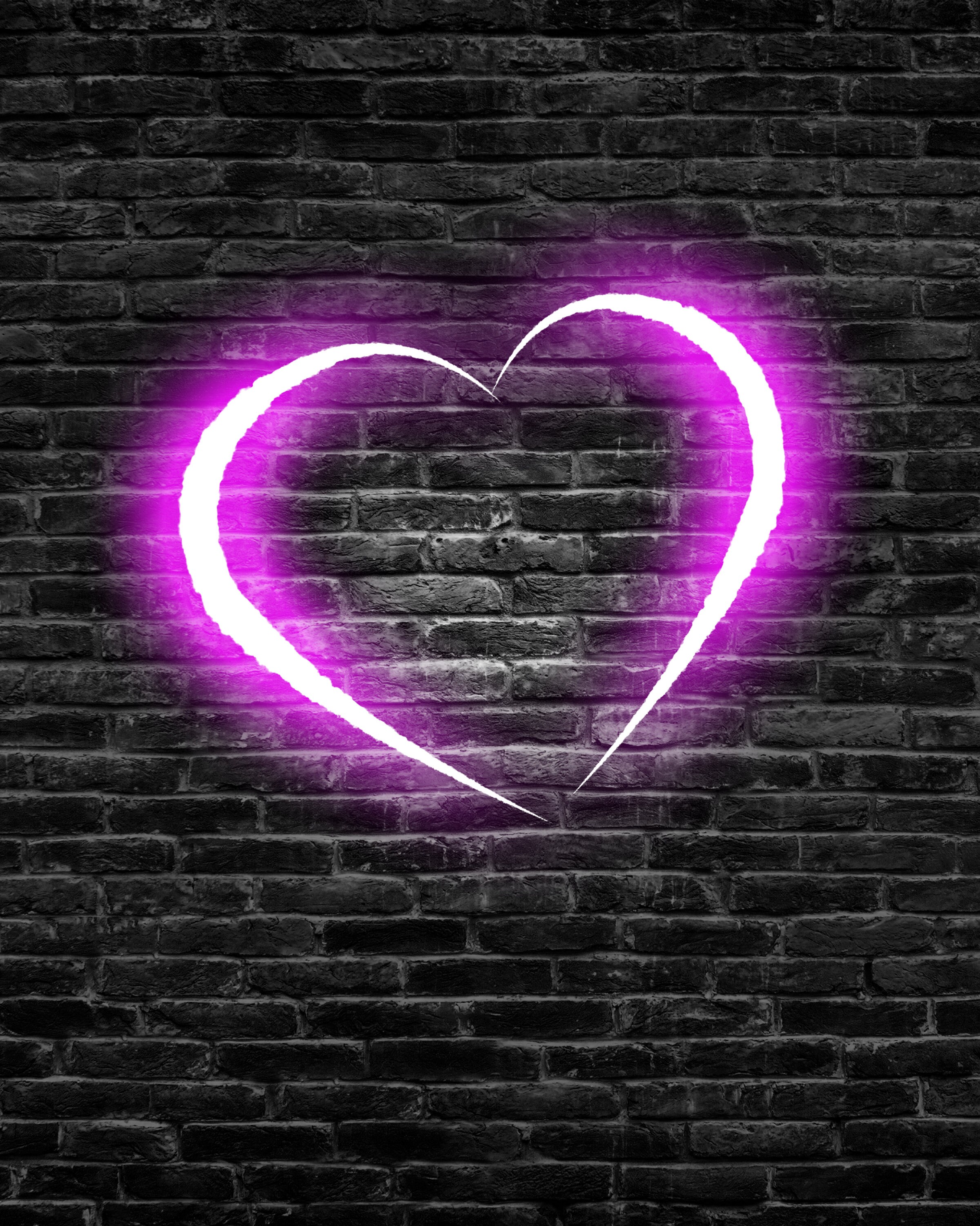 Corazón de neón, descarga digital, corazón de neón, autoexpresión, neón ...