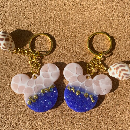 Mini Aquarium 3D Beach Keychain Purse Charm Sea Turtle | Etsy