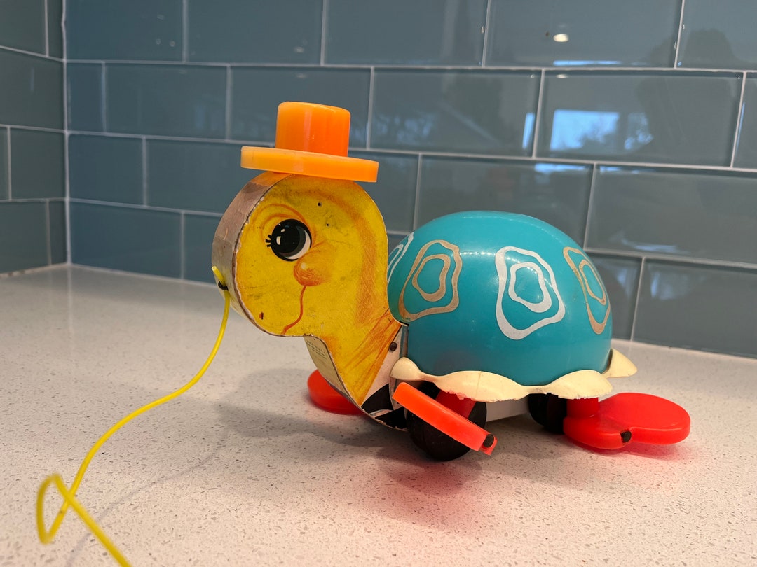 Fisher Price Tip Toe Turtle. No. 773 - 1962 - Etsy