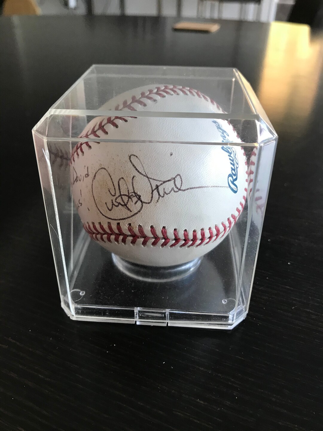 Authentic Curtis Pride deaf MLB Player Autographed Rawlings Baseball in ...