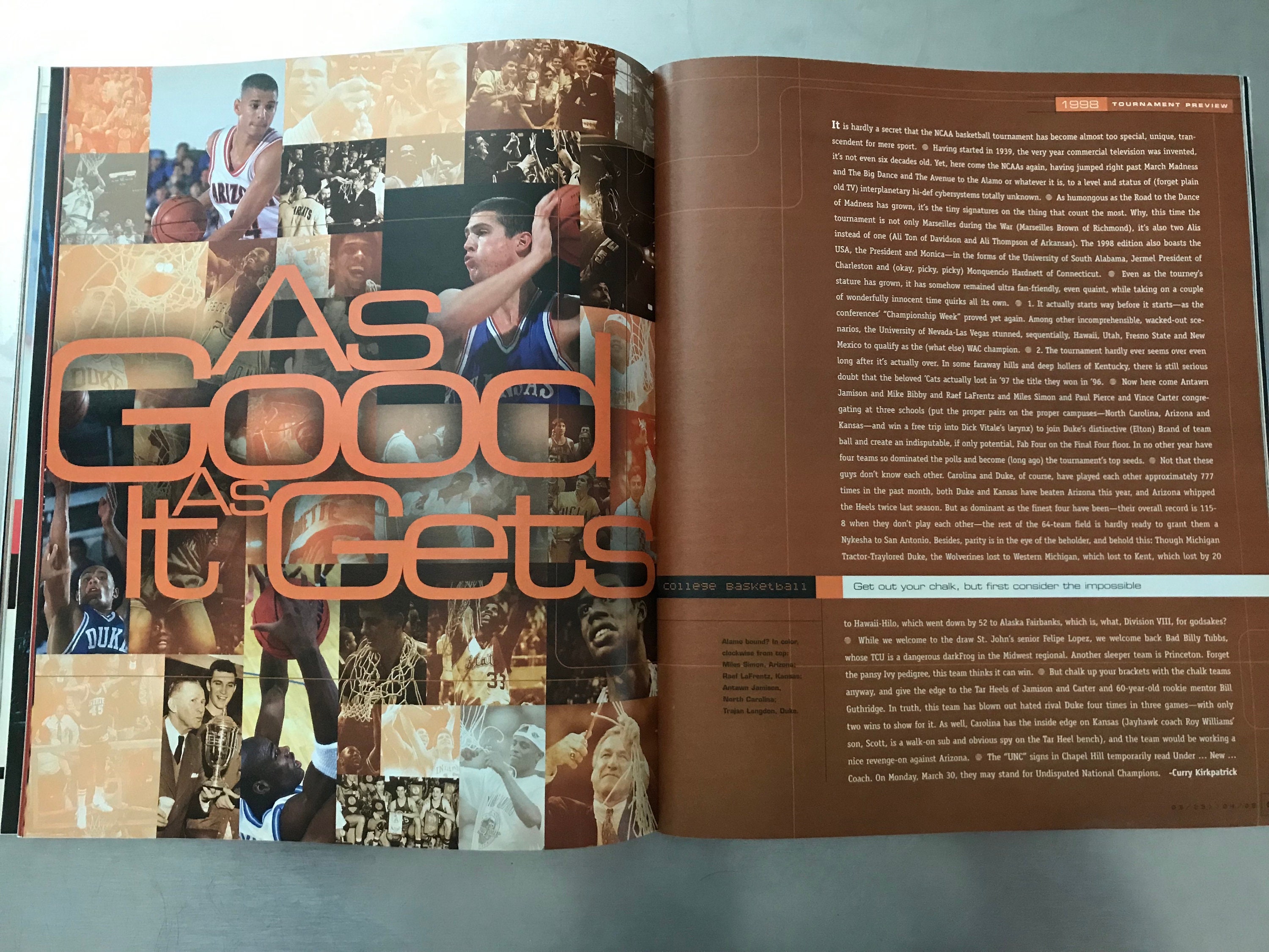 ESPN Magazine Number 1 Premier Issue NEXT. March 23 1998. Kobe Bryant ...