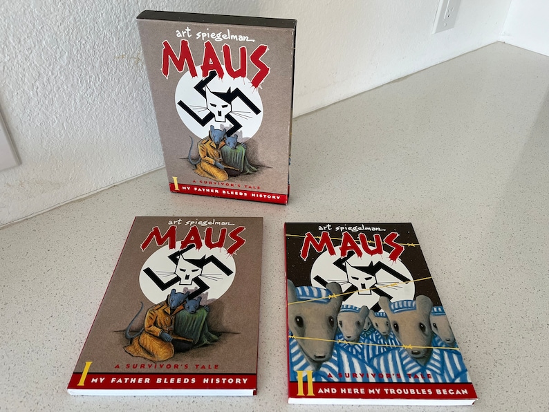 Maus A Survivors Tale Art Spiegelman Two Book Boxset Vintage 1992 - Etsy
