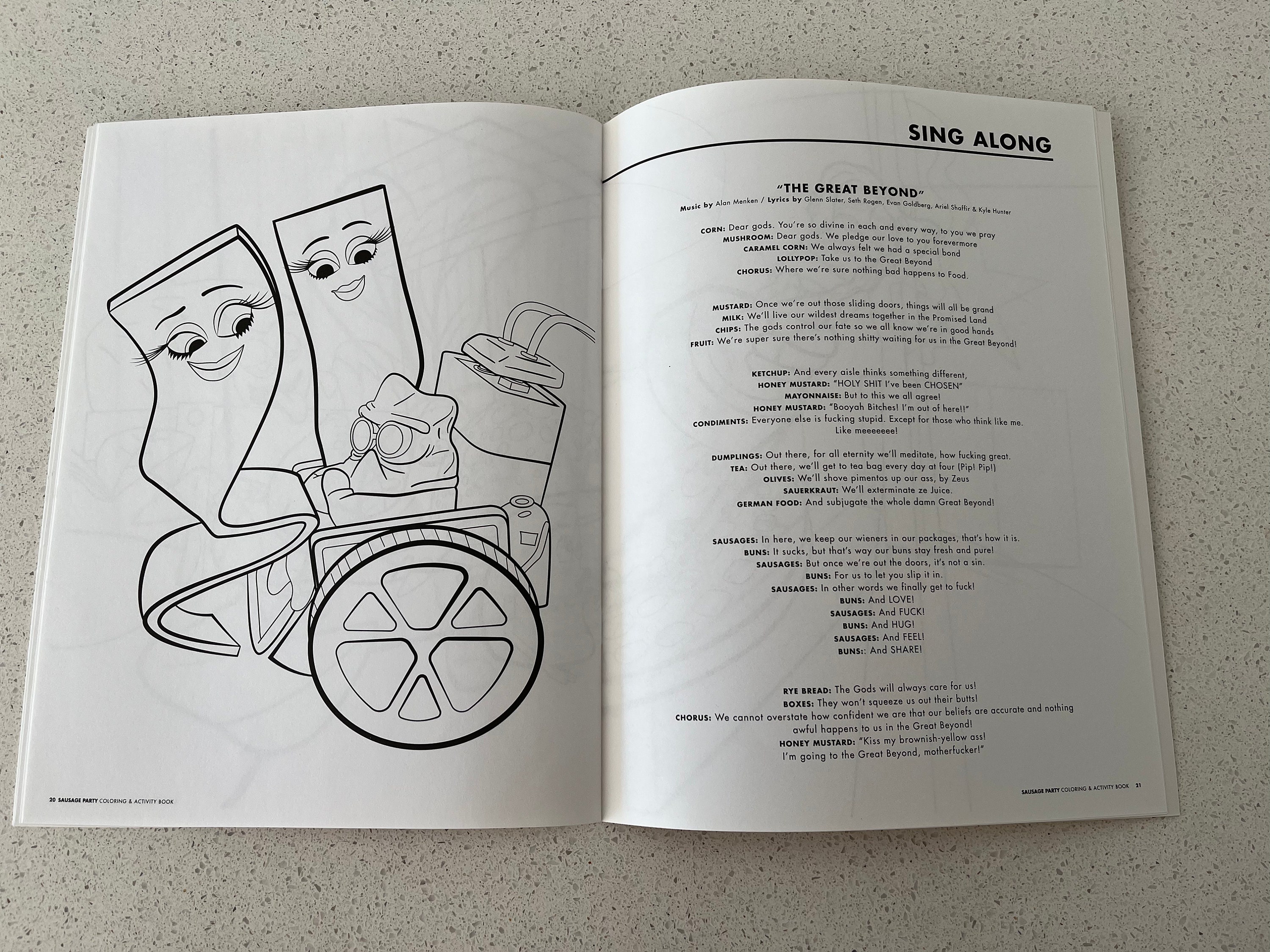 Sausage Party Coloring and Activity Book From Alamo - Etsy