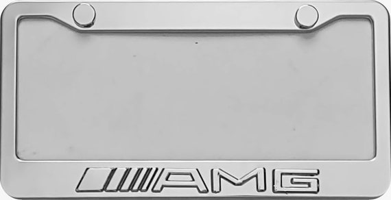 MERCEDES BENZ AMG 3D Stainless Steel License Frame - Etsy