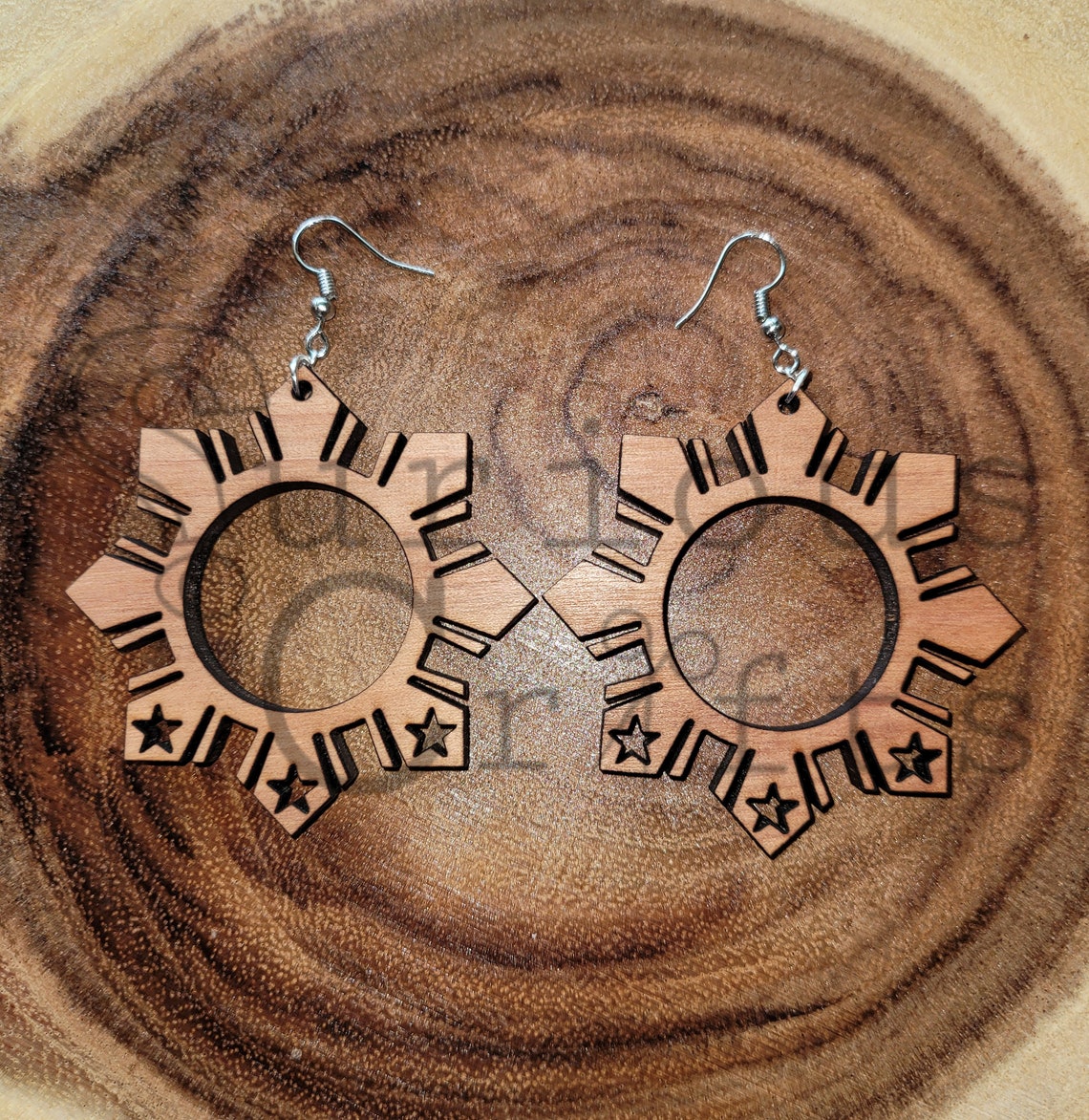 Filipino Dangle Earrings Filipino Tribal Sun Sun and 3 | Etsy