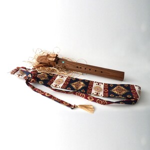 Ethnic Patterned Flute Bag - Shoulder Strap, Protective Case for Native ...