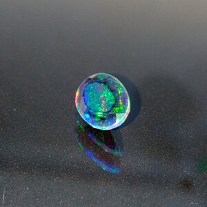 Natural Ethiopian Black Opal, Gorgeous Real Faceted Black Opal Gemstone Multi Fire Black Opal ...