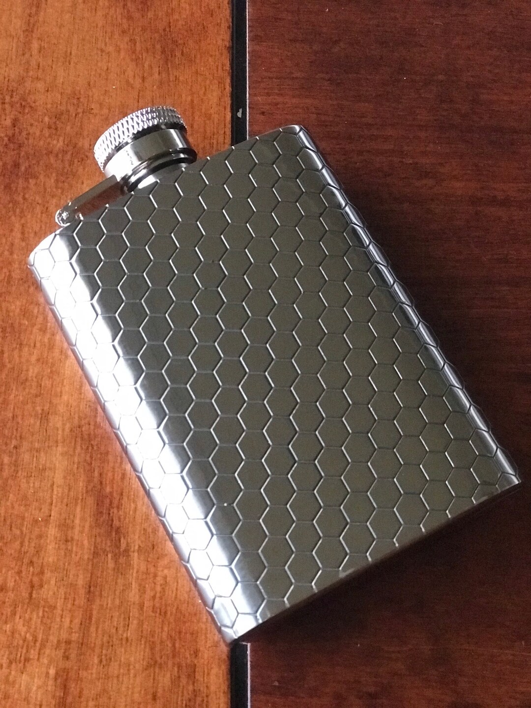 1135YBX-2 Small 3.5 Oz Honeycomb Flask, Stainless Steel - Etsy