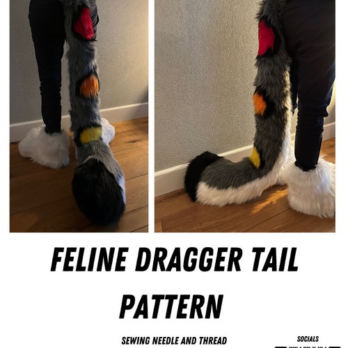 Feline Dragger Tail Pattern - Etsy