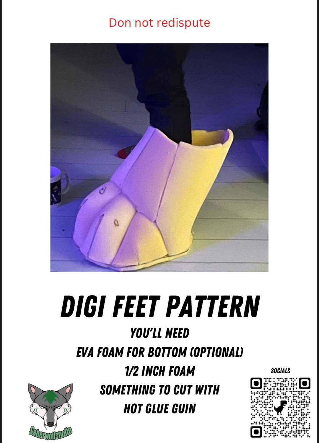 Digi Feet Base Pattern - Etsy