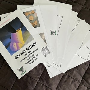Fursuit Digi Feet Pattern | Cosplay Costume Making (digital PDF ...