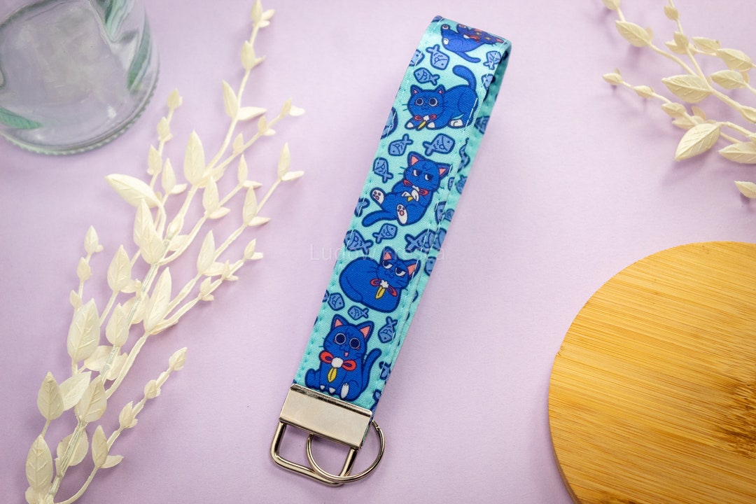 Genshin Impact Scarameow Inspired Fabric Key Fob Wristlet - Etsy