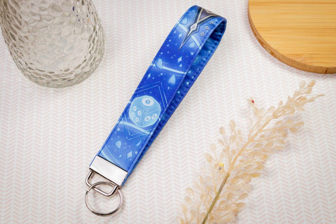 Genshin Impact Yelan Inspired Fabric Key Fob Wristlet - Etsy