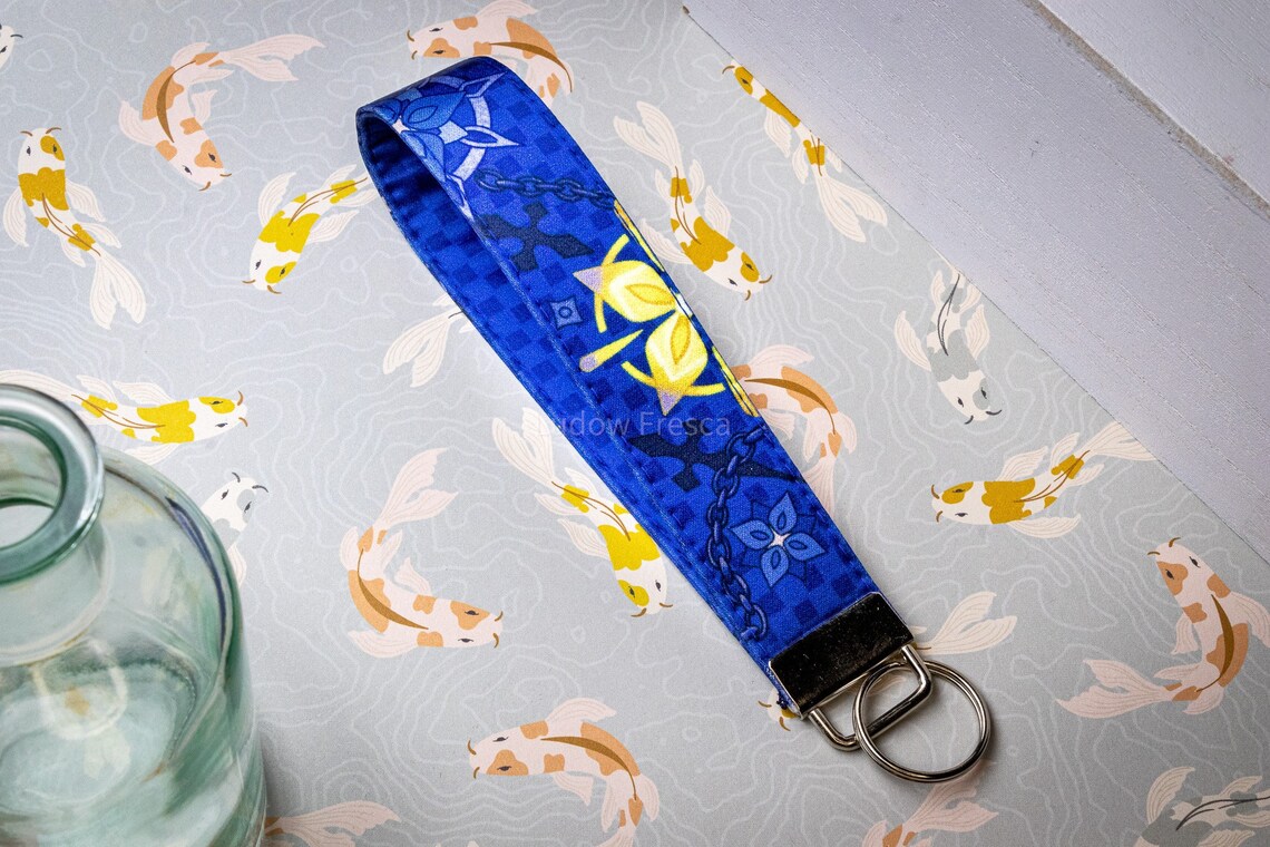 Genshin Impact Albedo Inspired Fabric Key Fob Wristlet - Etsy