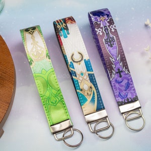 Genshin Impact Fischl Inspired Fabric Key Fob Wristlet - Etsy