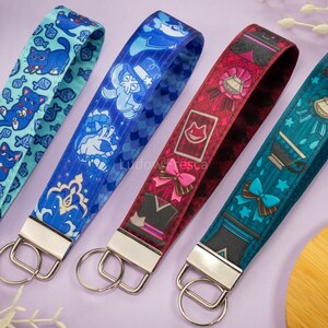 Genshin Impact Furina Inspired Fabric Key Fob Wristlet - Etsy