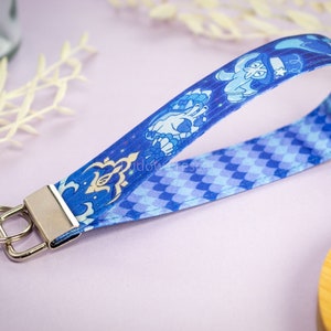 Genshin Impact Furina Inspired Fabric Key Fob Wristlet - Etsy