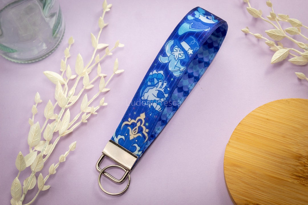 Genshin Impact Furina Inspired Fabric Key Fob Wristlet - Etsy