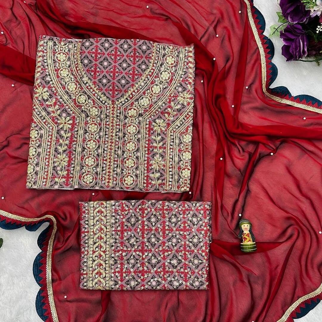 Royal Simple Look Celebrities Style Pure Soft Silk Blooming Rangoli ...