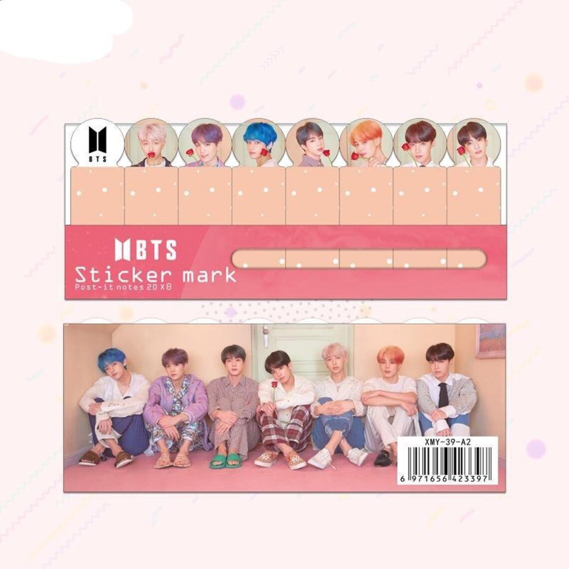 Kpop Stationary Sticker Book Mark BTS BLACKPINK EXO Nct monsta | Etsy