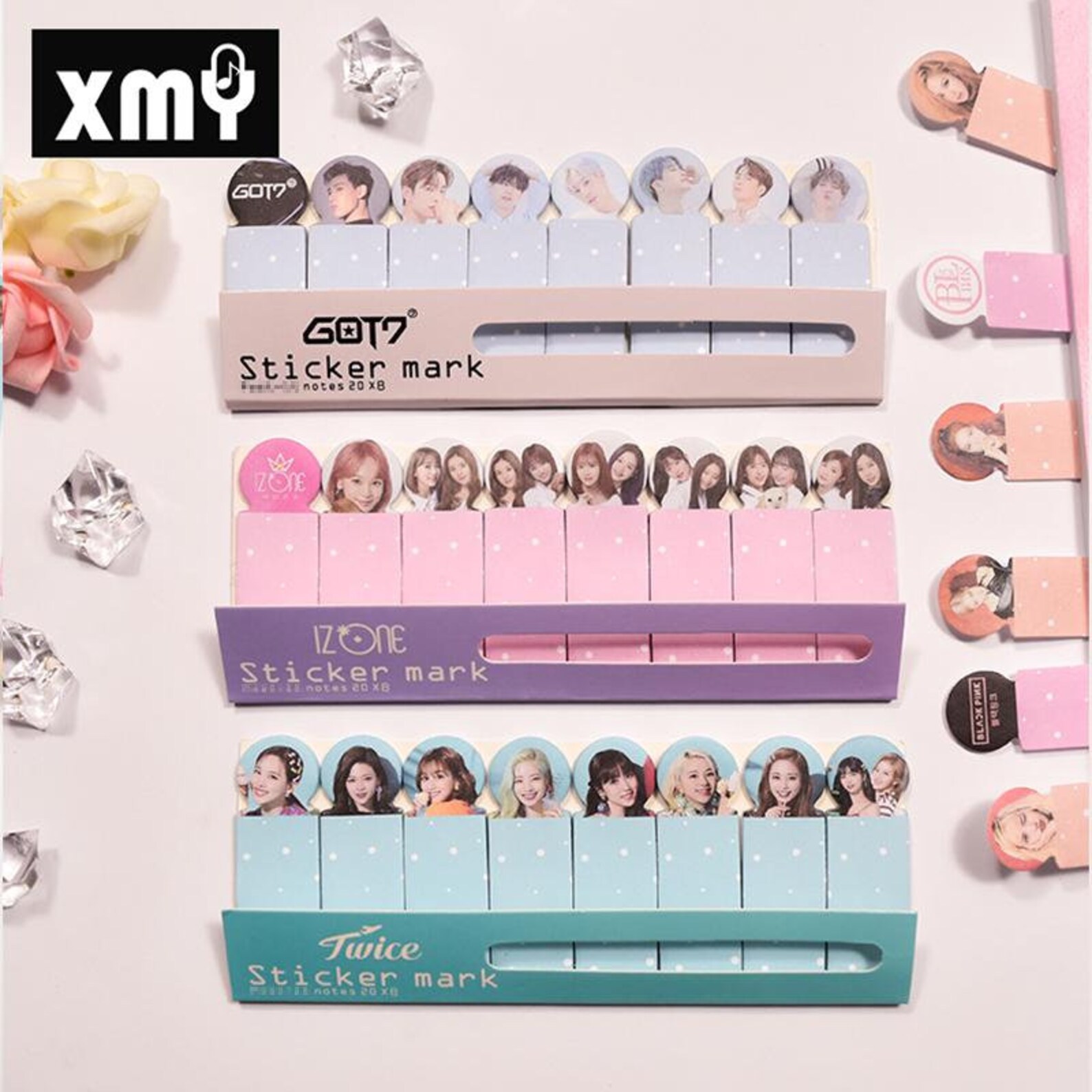 Kpop Stationary Sticker Book Mark BTS BLACKPINK EXO Nct Monsta | Etsy