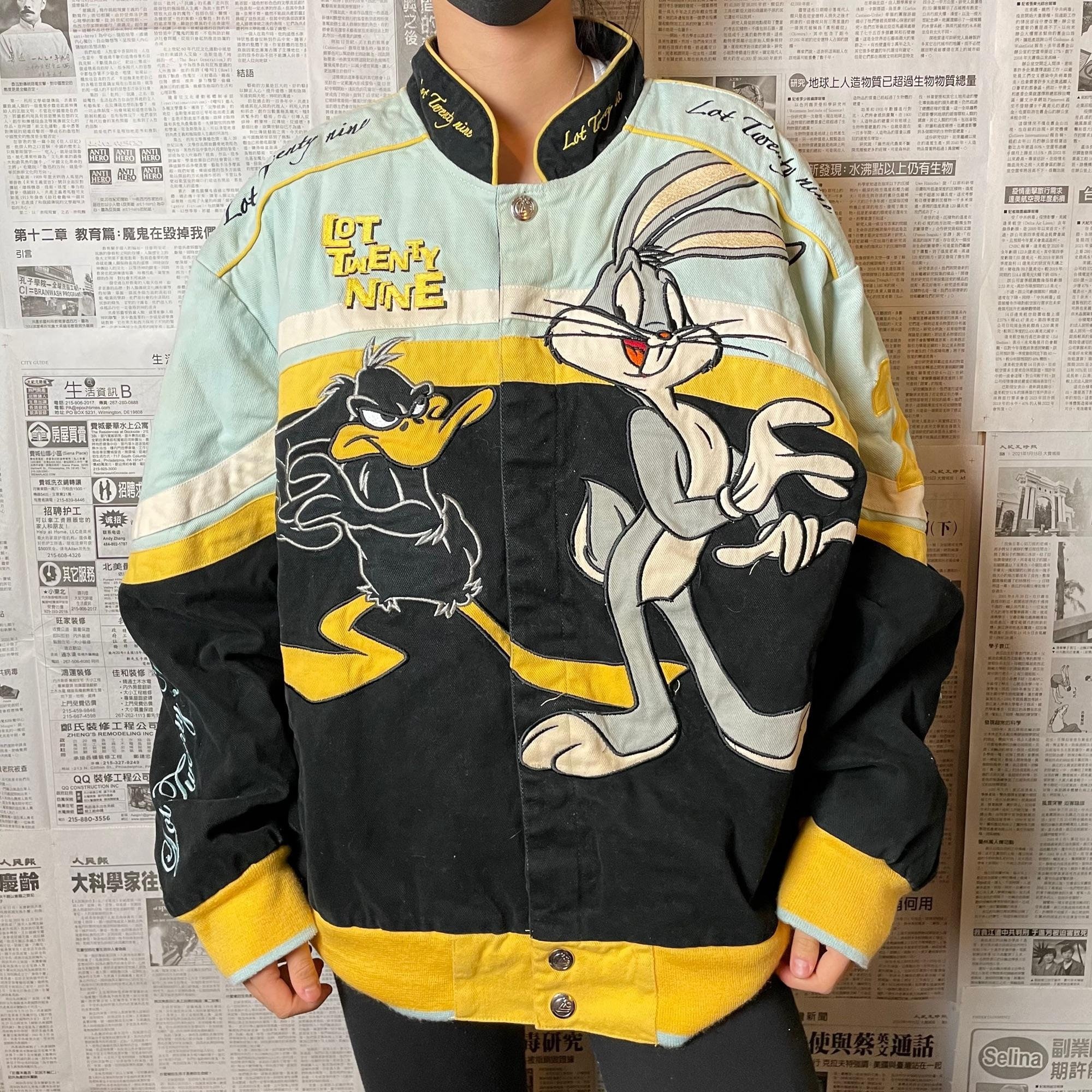 VTG Lote 29 Looney Tunes Bugs Bunny Racing Chaqueta | Etsy