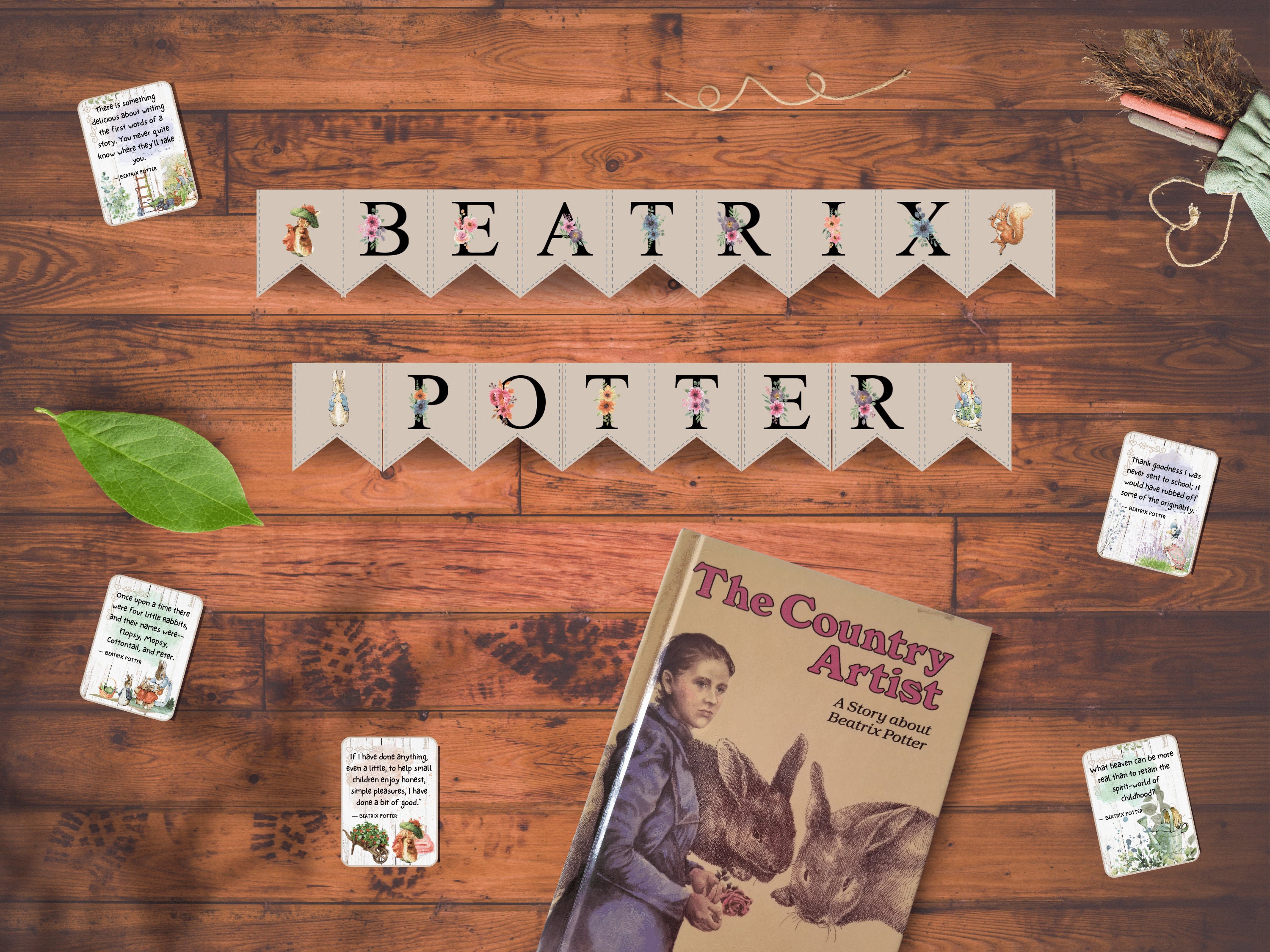 Beatrix Potter Unit Study Lapbook Template Homeschool - Etsy