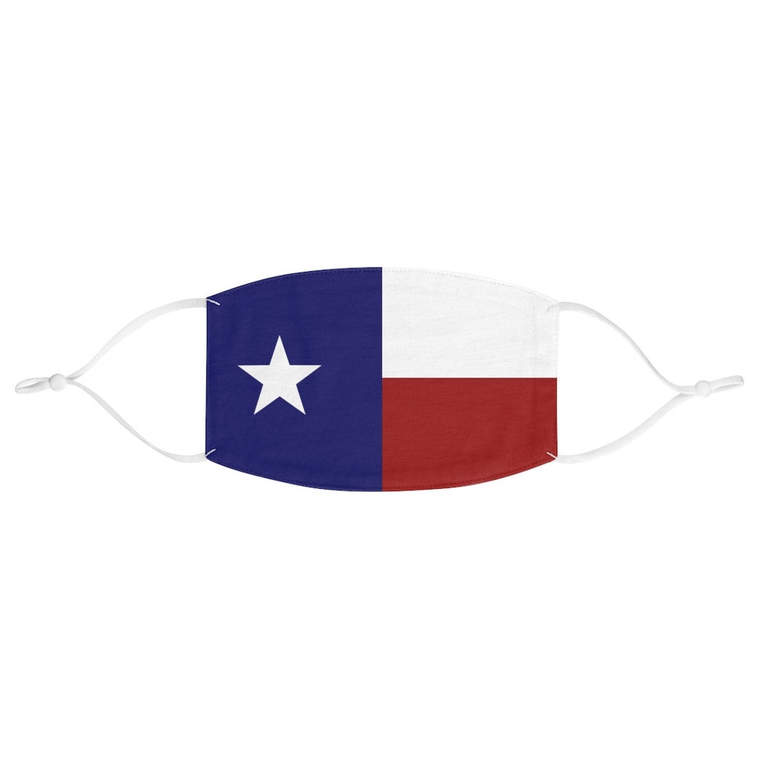 Texas Flag Mask, Republic of Texas Mask, Lone Star Face Mask - Etsy