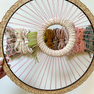 Circular Loom Kit Weaving Rose and Sage - Etsy