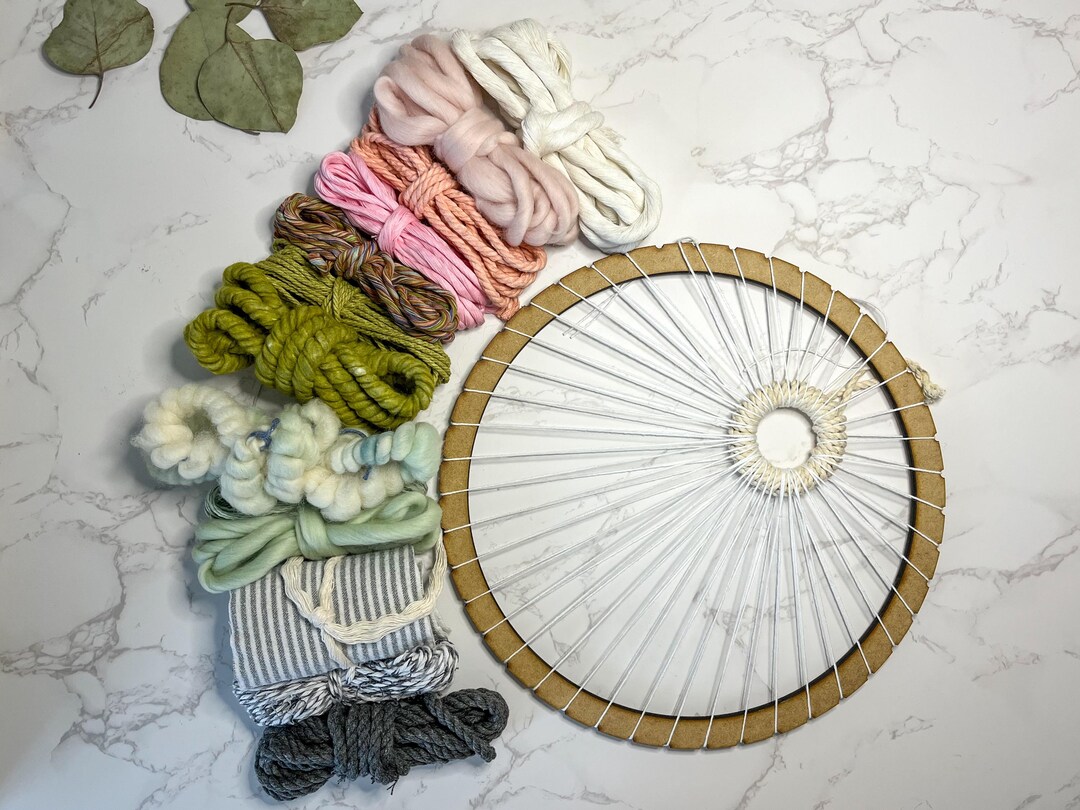Circular Loom Kit - Weaving - Rose and Sage - Etsy