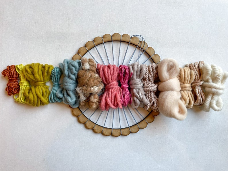 Circular Weaving Kit and Loom Seashell - Etsy