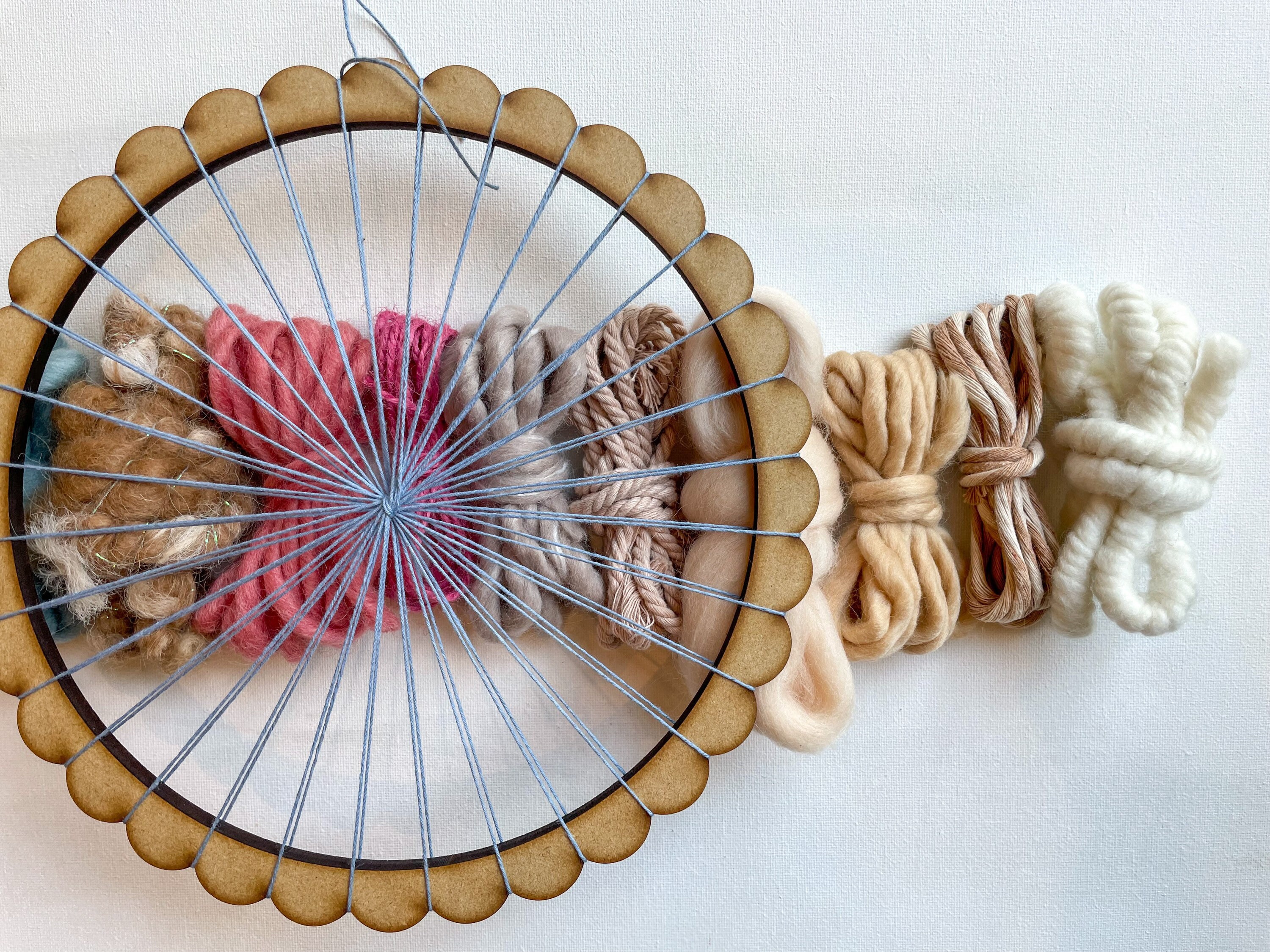 Circular Weaving Kit and Loom - Seashell - Etsy
