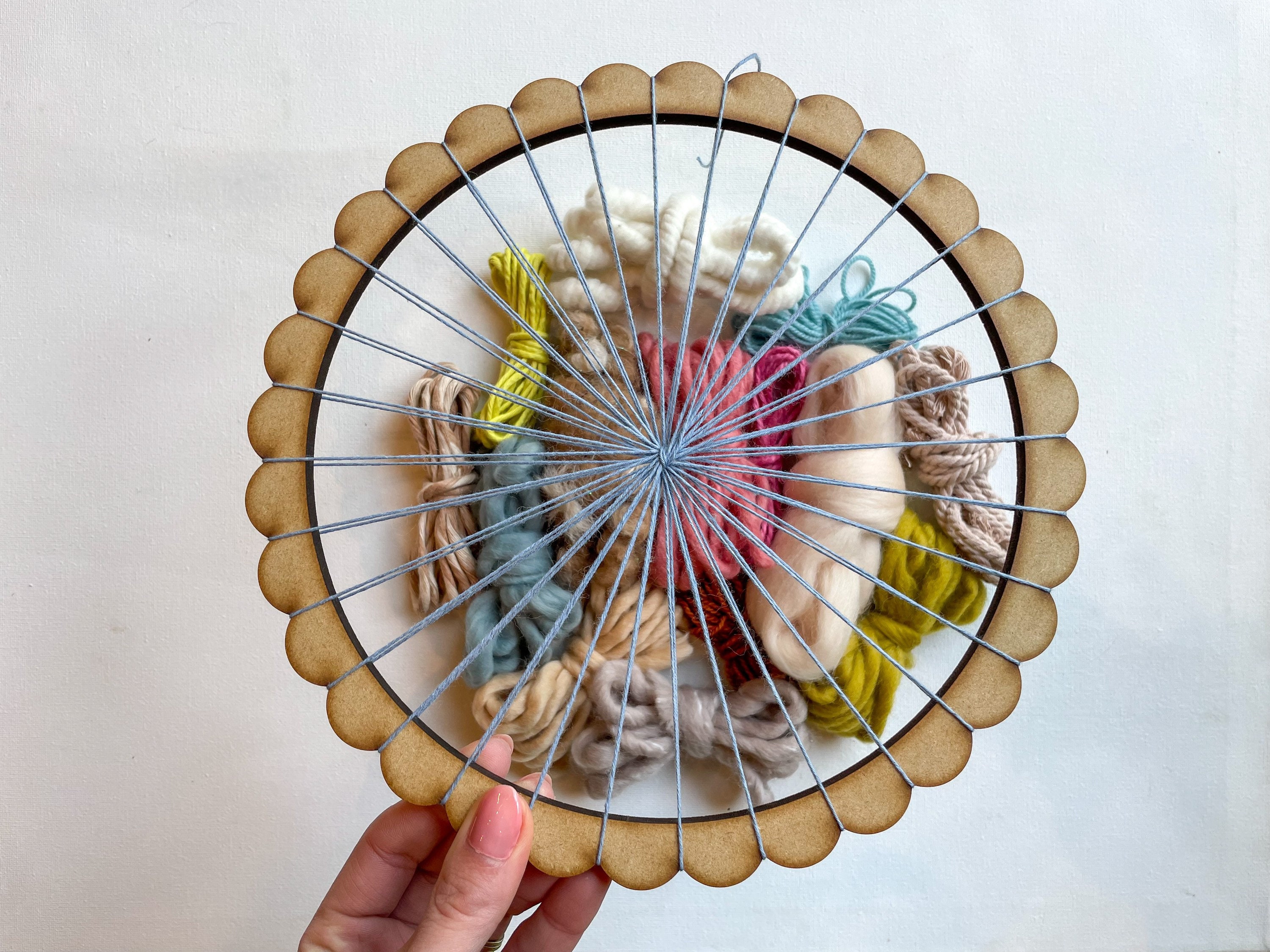 Circular Weaving Kit and Loom - Seashell - Etsy