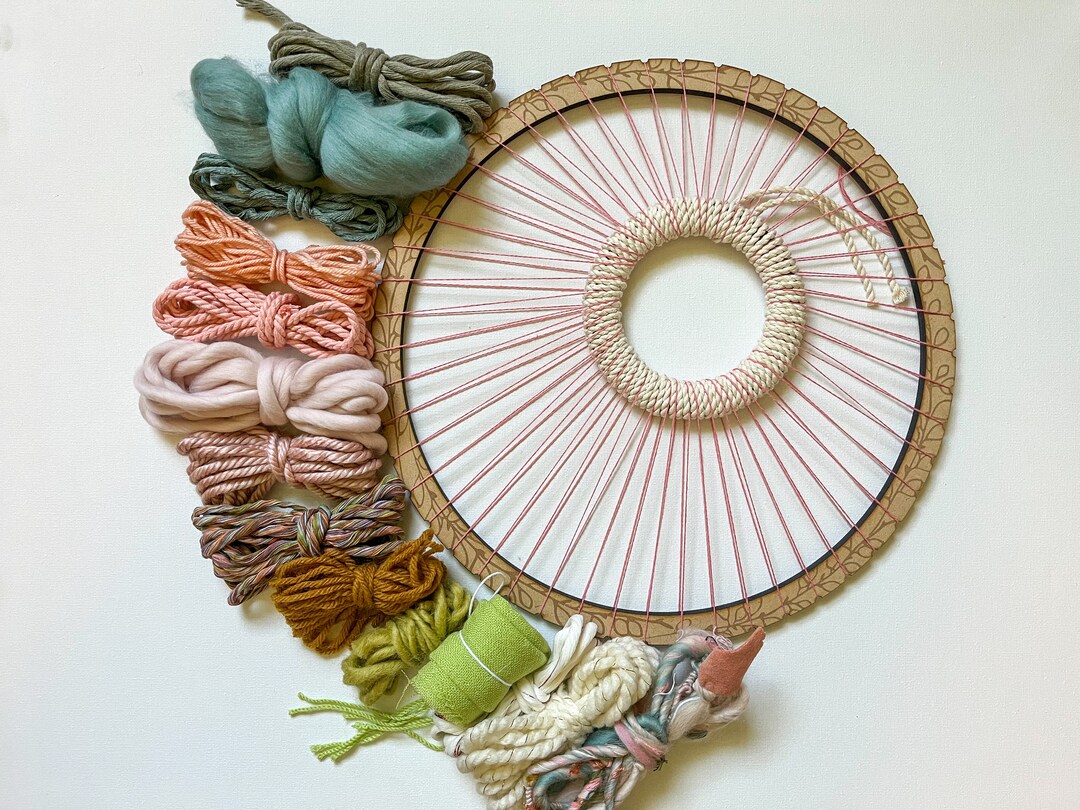 Circular Loom Kit Weaving Rose and Sage - Etsy