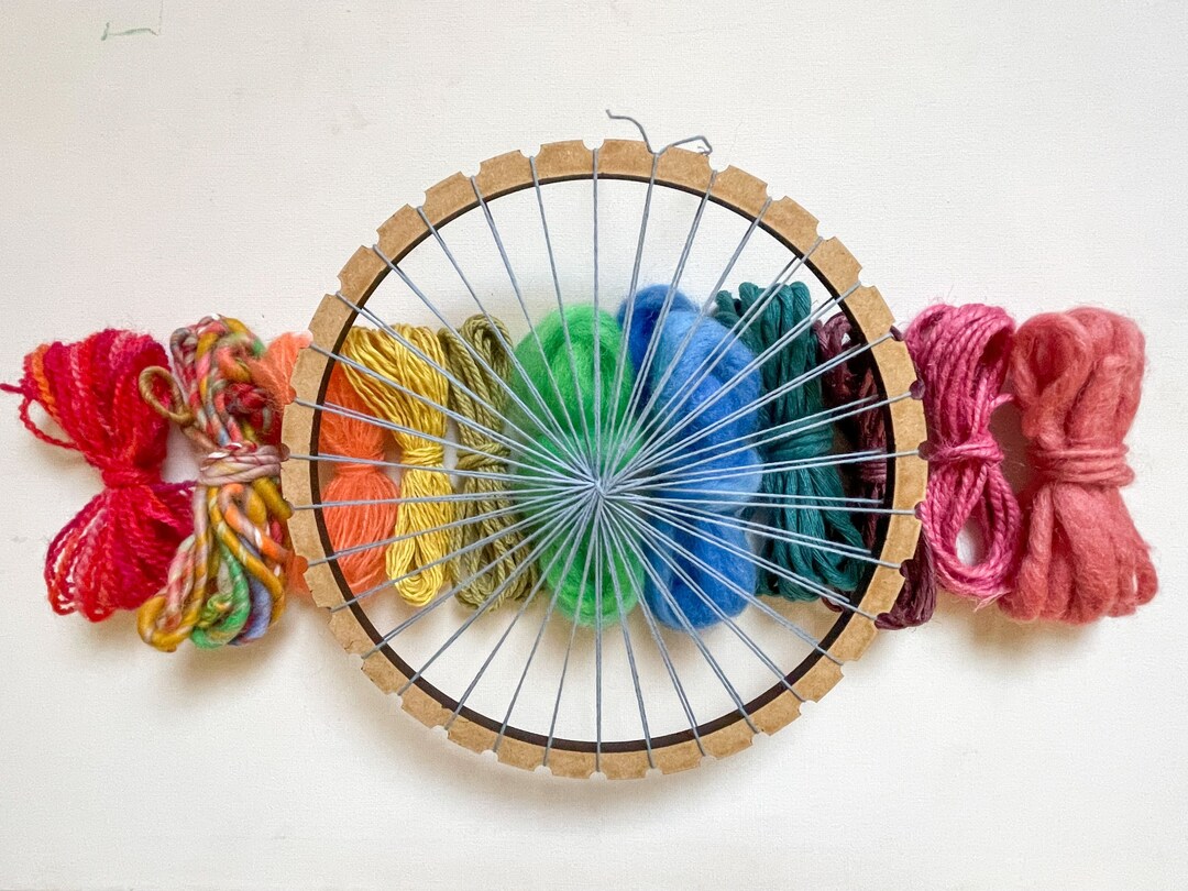 Weaving Kit and Loom Tie Dye Rainbows - Etsy