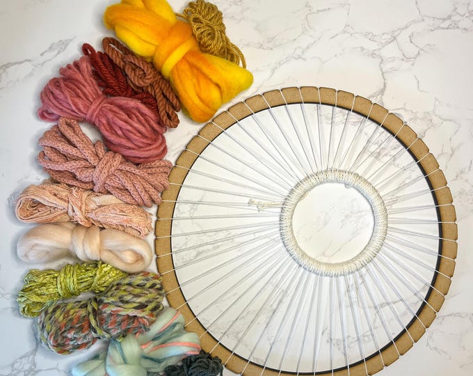 Circular Loom Kit - Weaving - Golden Hour Garden - Etsy