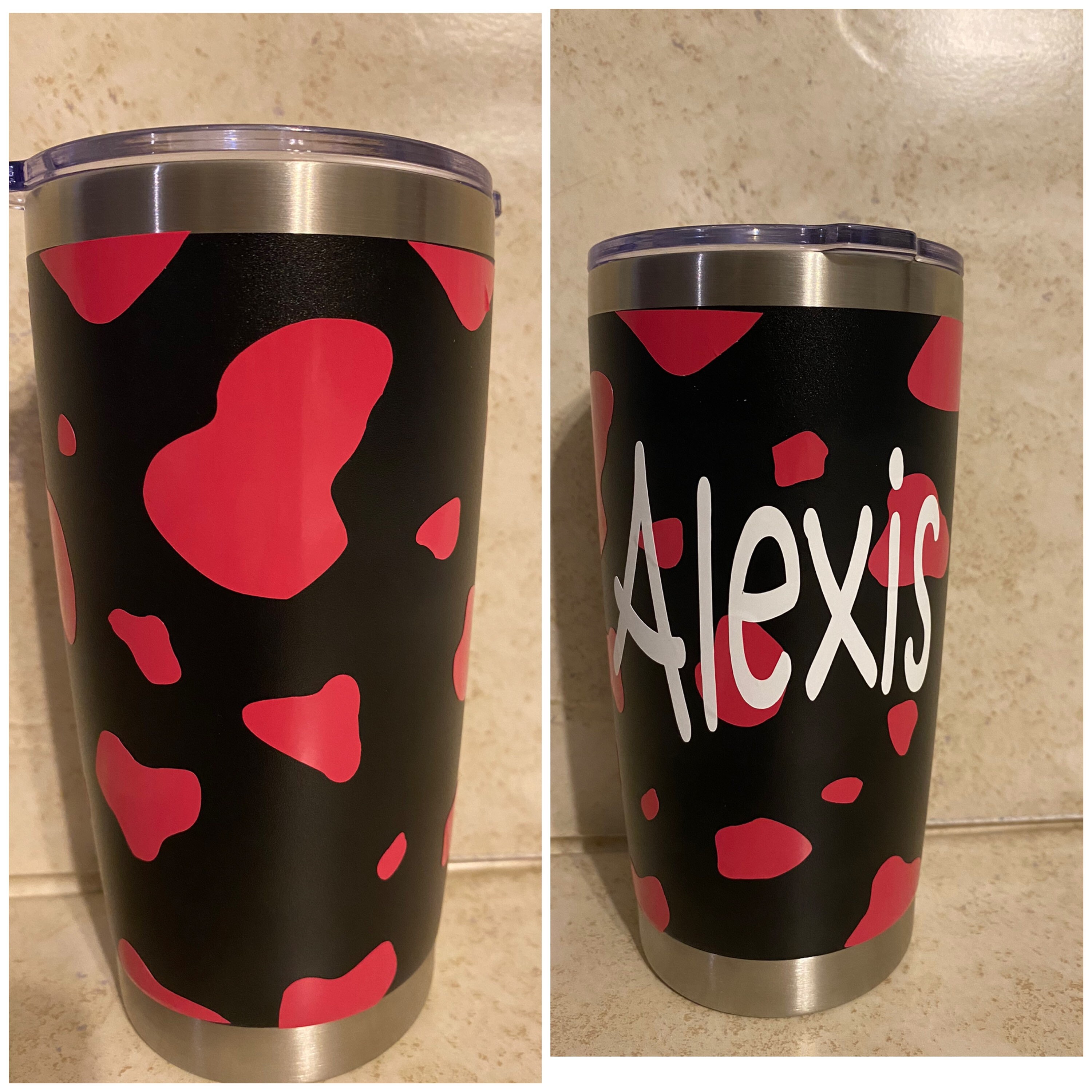 Cow Print Stainless Steel Tumbler - Etsy