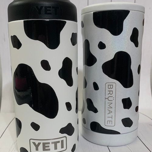 Yeti Brand Cow Print Stainless Steel Tumbler - Etsy