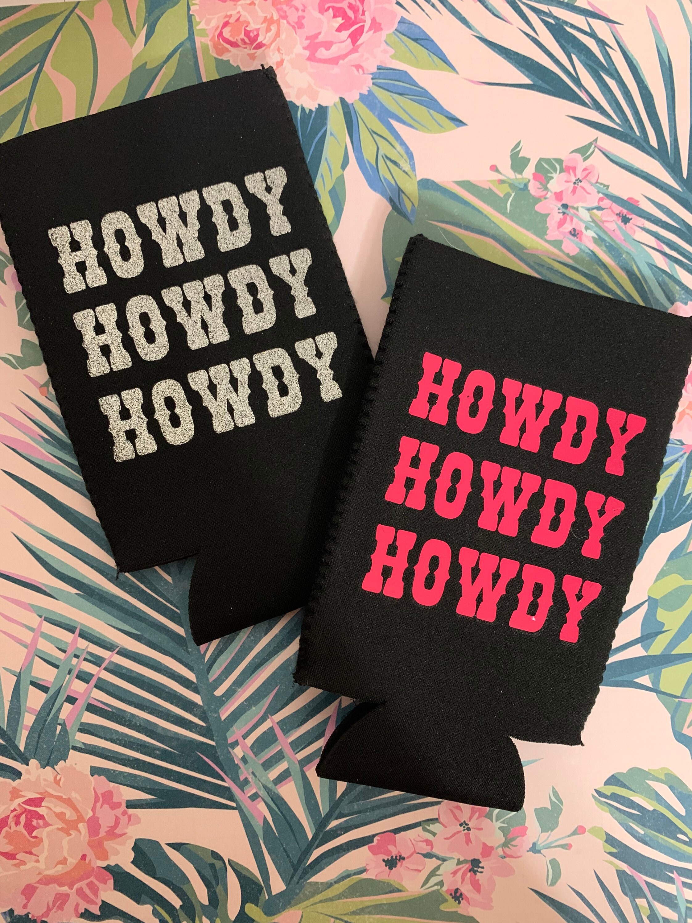 Howdy Can Cooler, Drink Hugger - Etsy