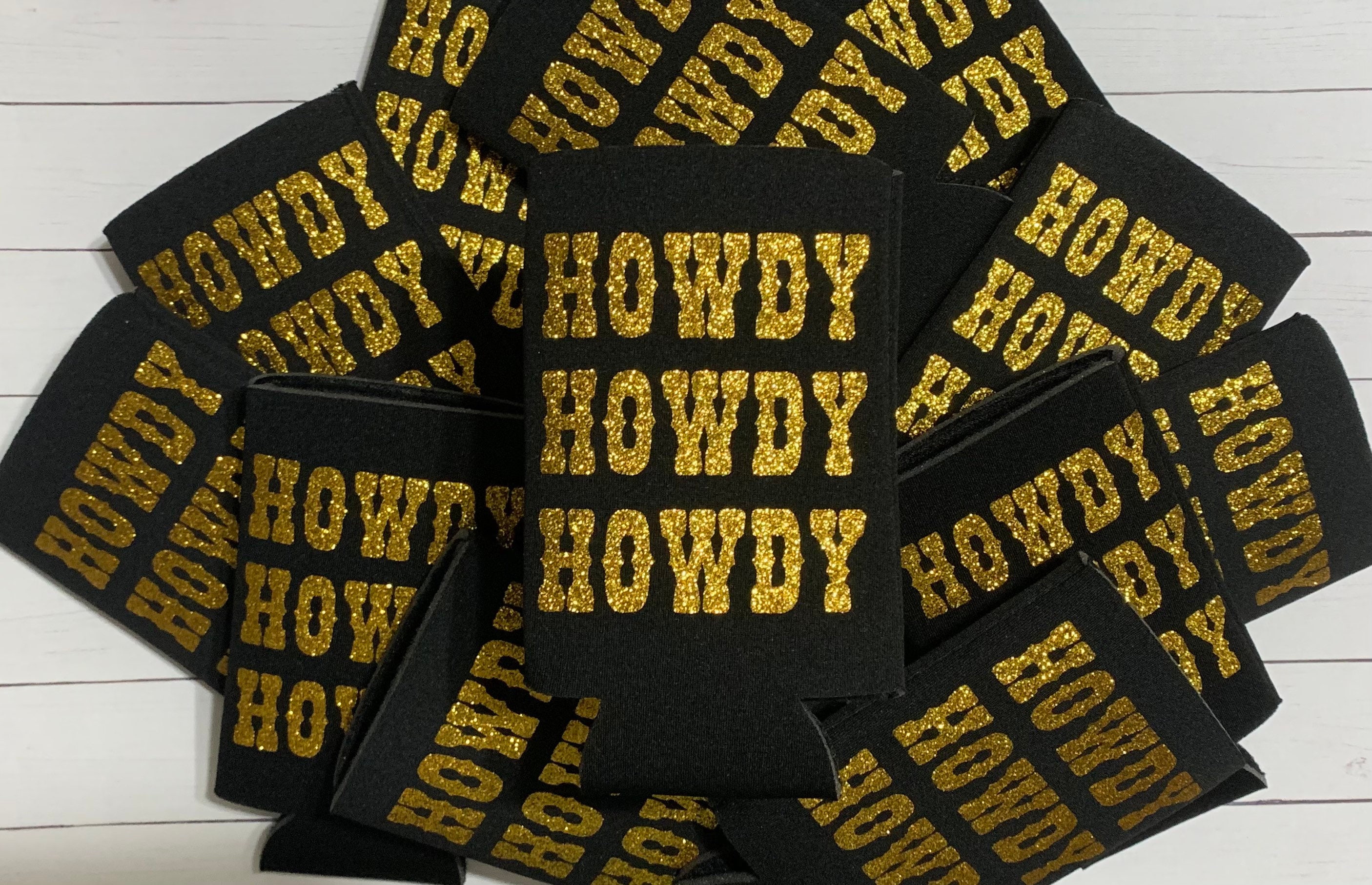 Howdy Can Cooler, Drink Hugger - Etsy