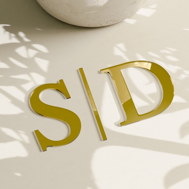 Acrylic Initials - Etsy