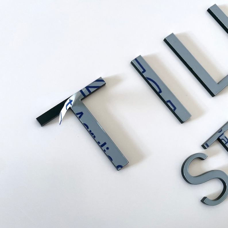 Black Acrylic Letters: Minimal Font, Custom Sign, Cake Topper - Etsy
